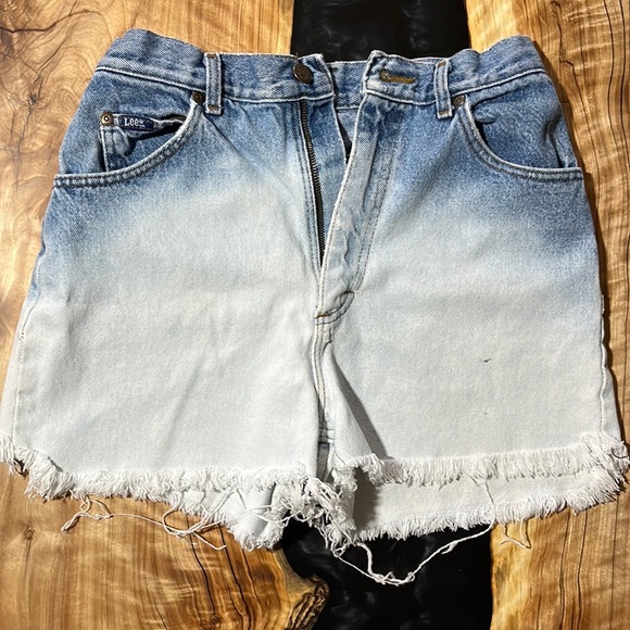 Lee | Shorts | Vintage Lee Ombre Fade Cutoff Denim Shorts Sz | Poshmark